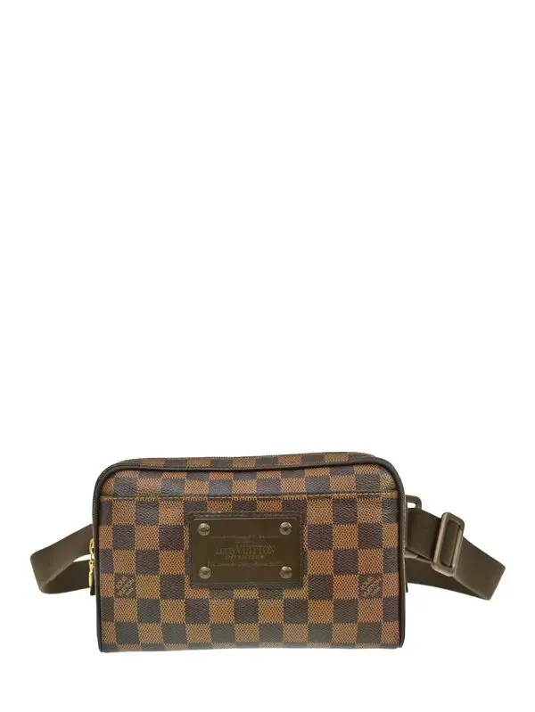 LOUIS VUITTON 2012 Damier Ebene Brooklyn Belt Bag - Brown