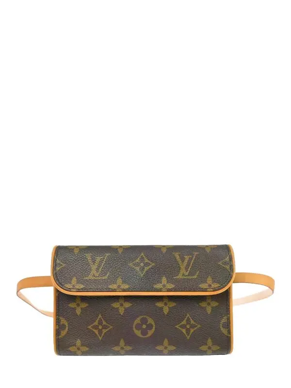 LOUIS VUITTON 2001 Monogram Pochette Florentine Belt Bag - Brown