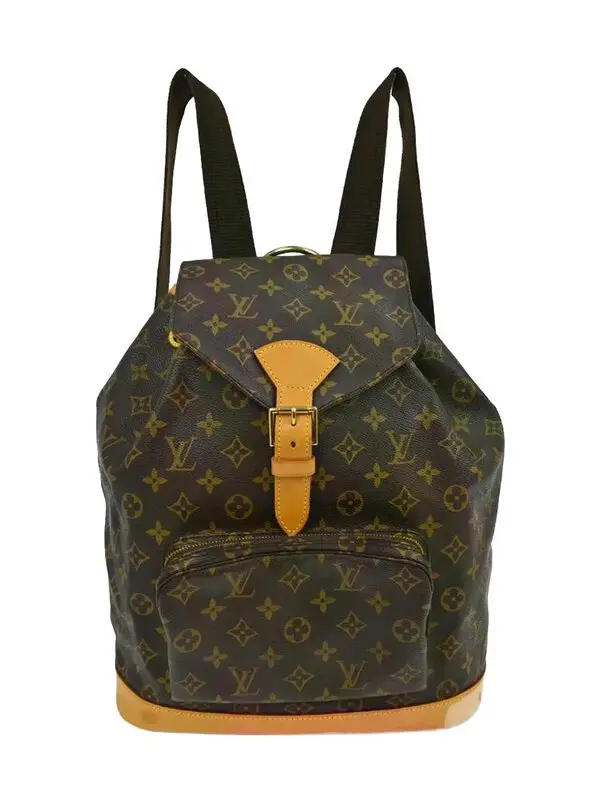 LOUIS VUITTON 1996 Montsouris Gm Monogram Backpack - Brown