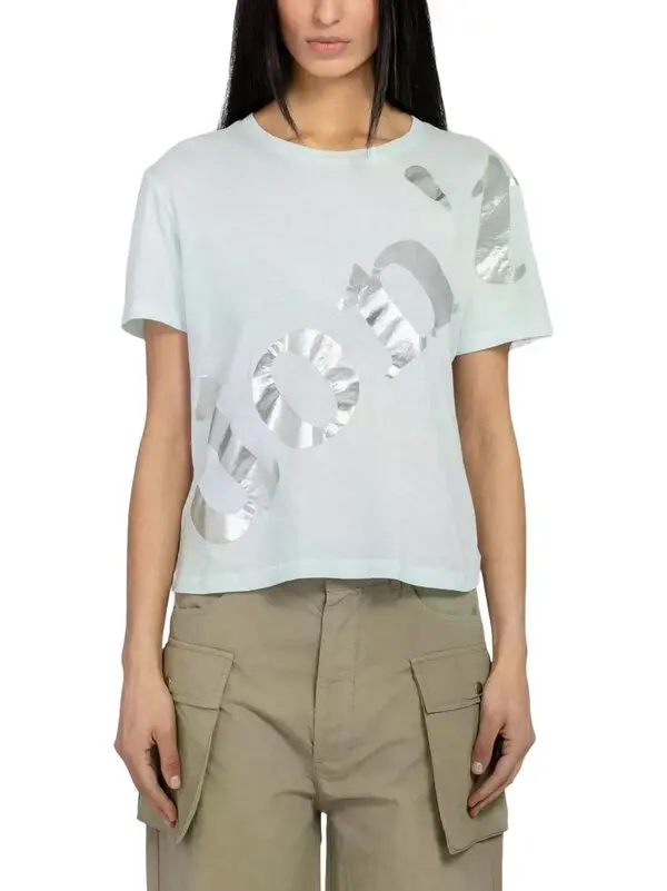 Gimaguas Slogan-print T-shirt - Blue