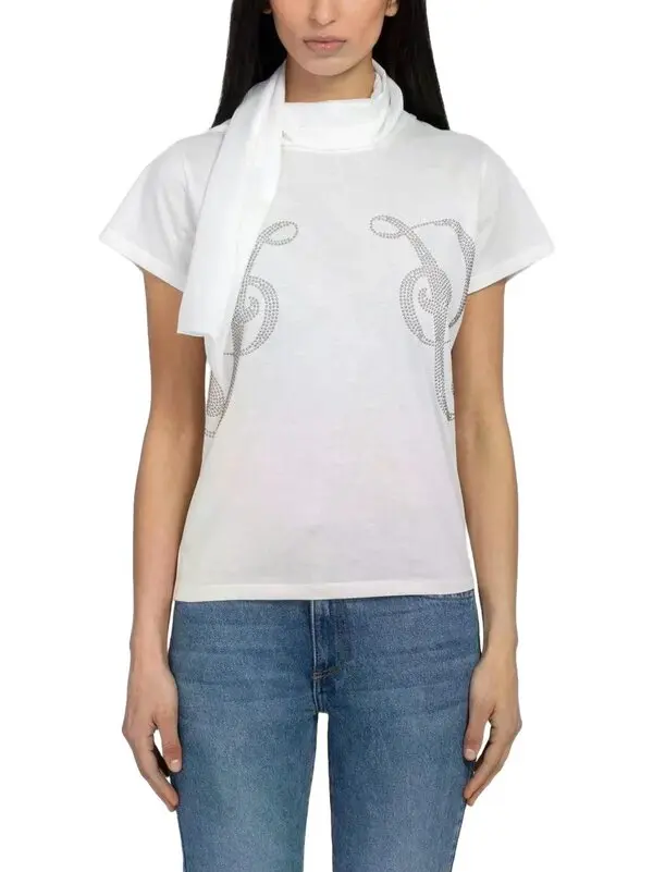 Gimaguas Stud-embellished T-shirt - White
