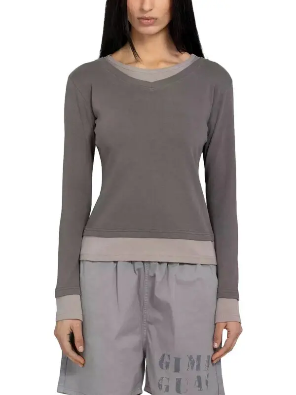 Gimaguas Layered Long-sleeve T-shirt - Grey