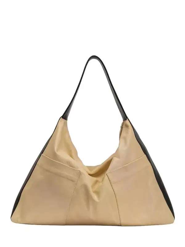 Gimaguas Leather Shoulder Bag - Neutrals