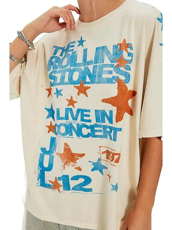 Daydreamer The Rolling Stones Star T-shirt - Ivory