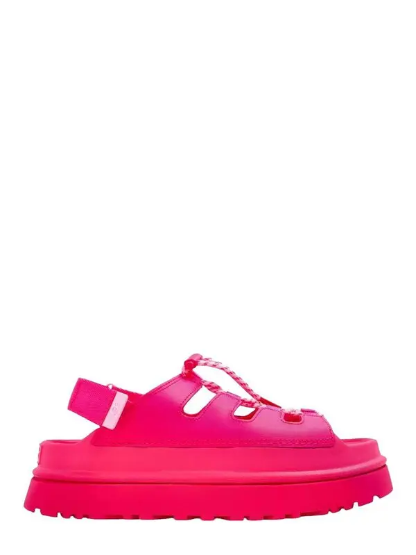 UGG Goldenglow Lace-up Platform Mules - Pink