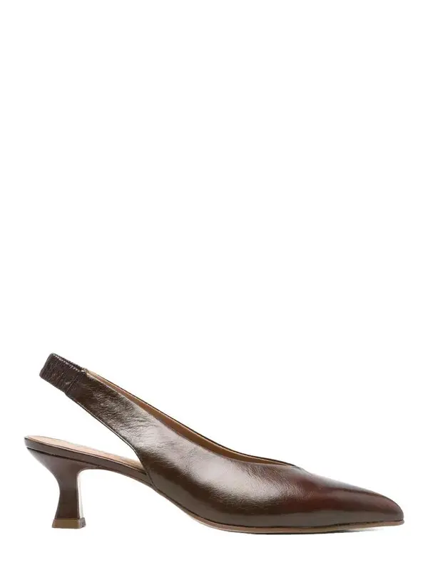 PEDRO MIRALLES Pointed-toe Slingback Pumps - Brown