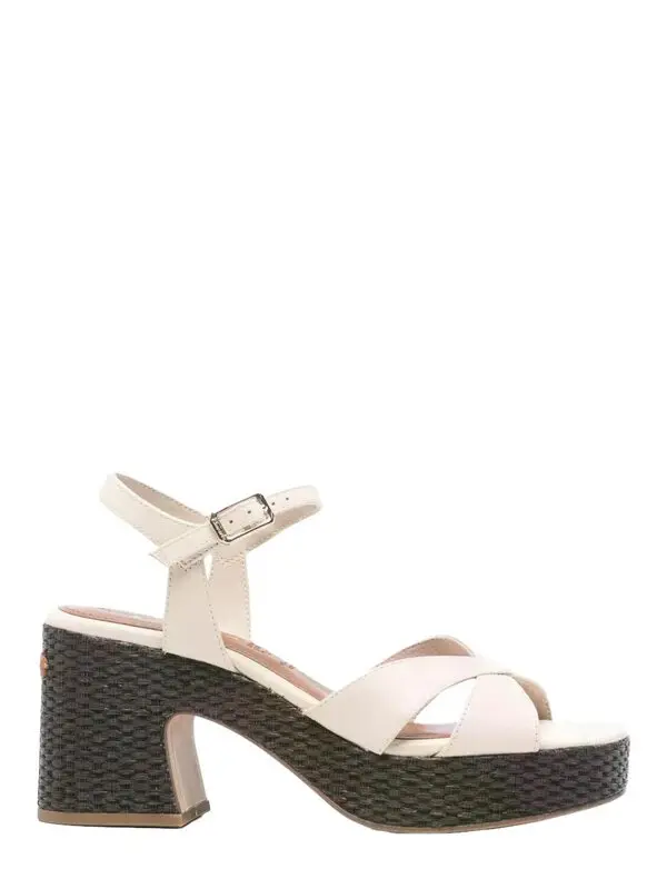 TAMARIS Criss-cross Platform Sandals - Neutrals
