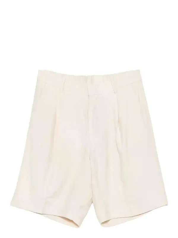 Nn07 Pleated-waistband Shorts - Neutrals