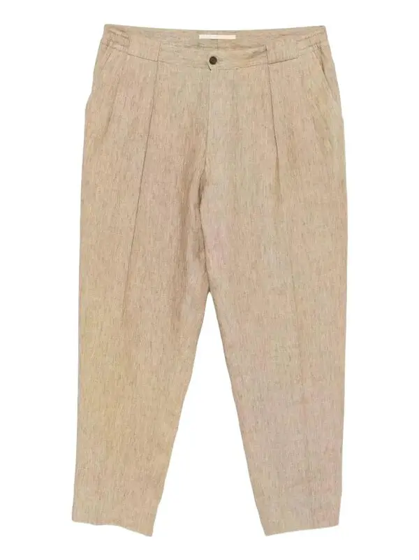 BRIGLIA 1949 Portobellos Pleated Trousers - Neutrals