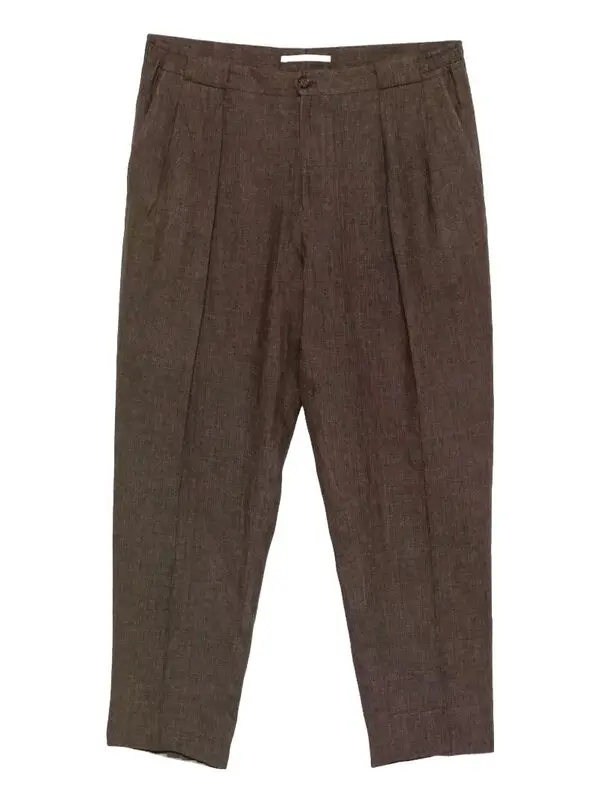 BRIGLIA 1949 Pleated Trousers - Brown