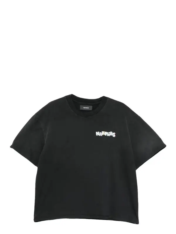 NAHMIAS Round-neck Logo-print T-shirt - Black