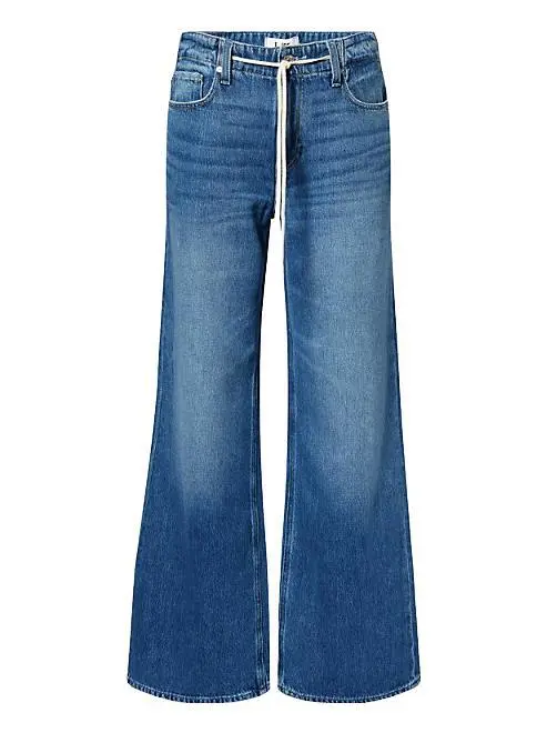 Paige Zoey Wide-leg Cotton-blend Denim Jeans - Serenite