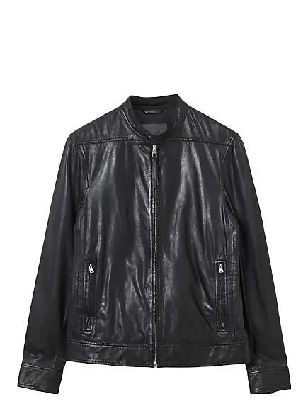 ALLSAINTS Colt Leather Jacket - Black
