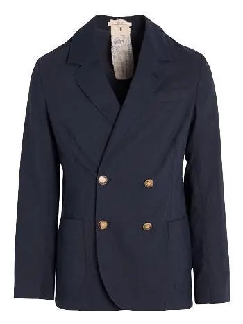MESSAGERIE Blazer Size Cotton, Polyester - Navy