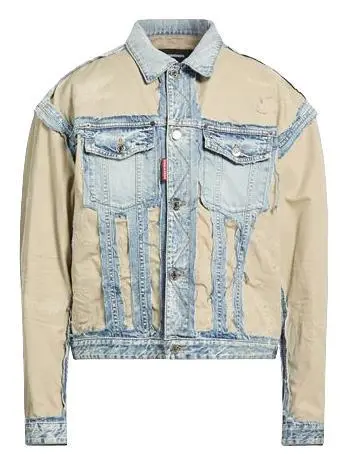 Dsquared2 Two-tone Denim Trucker Jacket - Beige