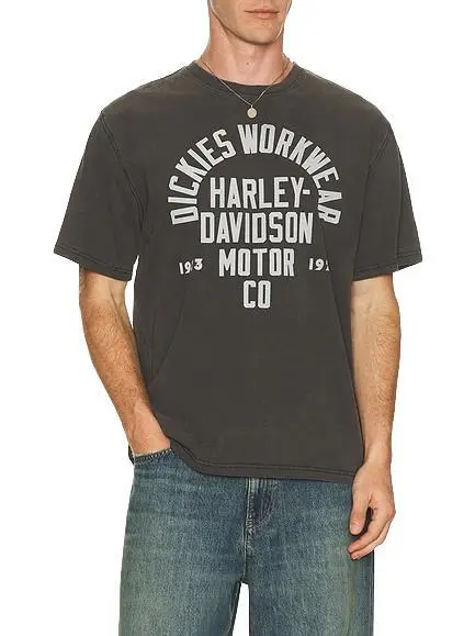 Dickies X Harley Davidson Short Sleeve Tee - Black