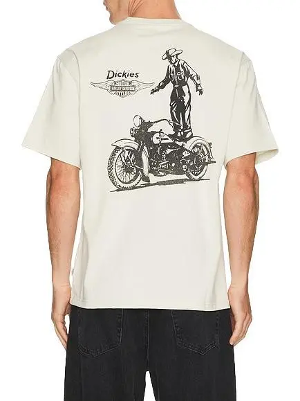 Dickies X Harley Davidson Short Sleeve Tee - Bone