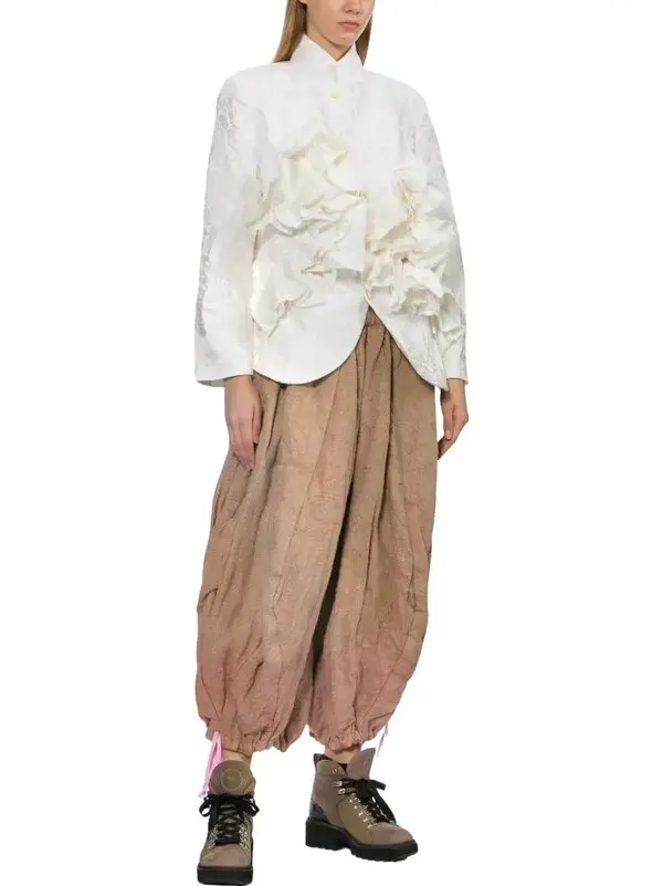 Comme Des Garçons Dip-dye Trousers - Neutrals