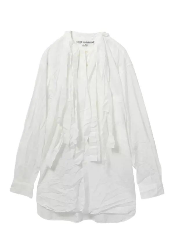 Comme Des Garçons Crinkled Shirt - White