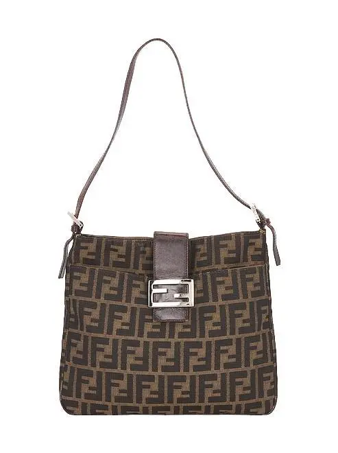 Fendi Zucca Shoulder Bag - Brown