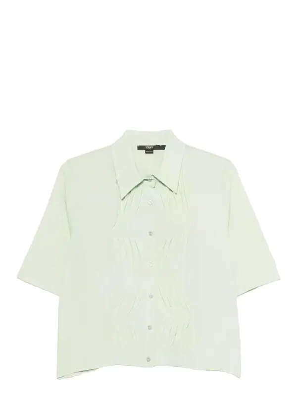 Seventy Pleated Detail Shirt - Green