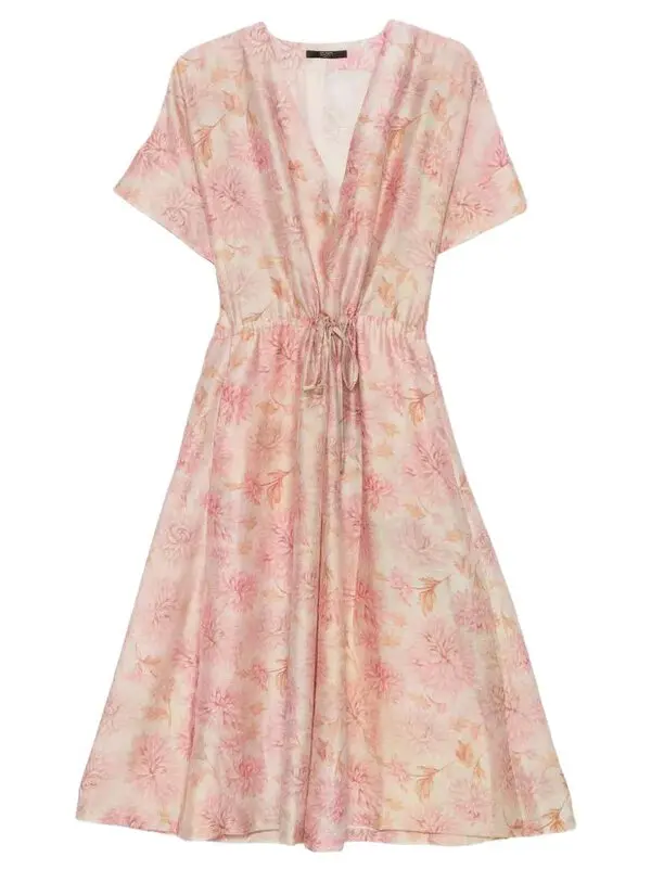 Seventy Floral-pattern Midi Dress - Pink