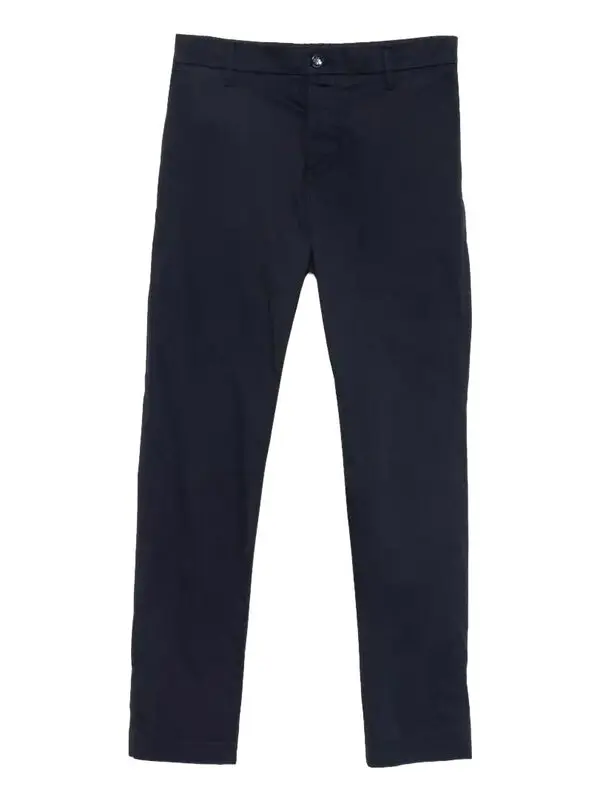 Jacob Cohen Logo-patch Slim-fit Trousers - Blue