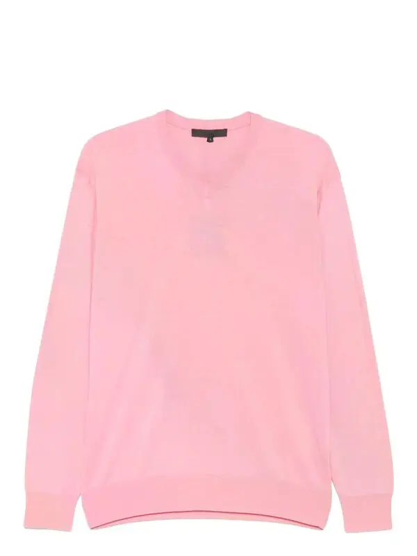 Tibi V-neck Sweater - Pink
