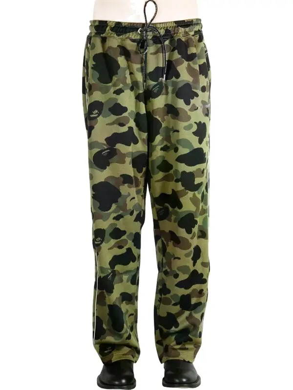 A BATHING APE Camo-print Track Pants - Green