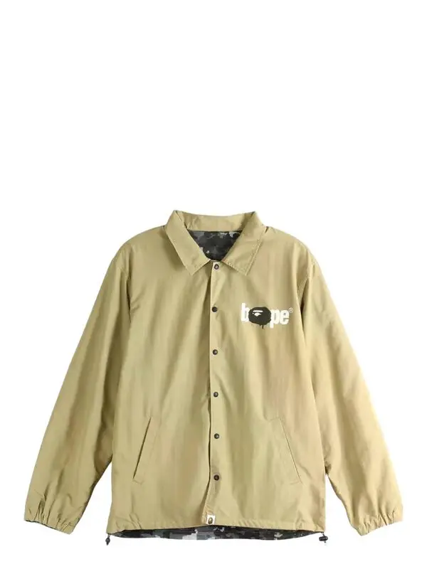 A BATHING APE Logo-print Coach Jacket - Neutrals