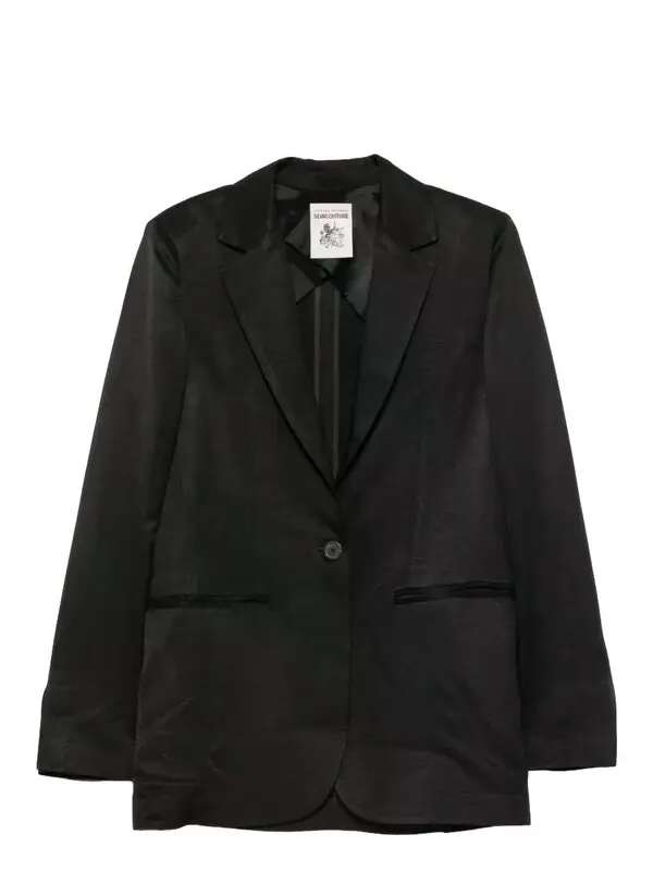 SEMICOUTURE Single-breasted Blazer - Black