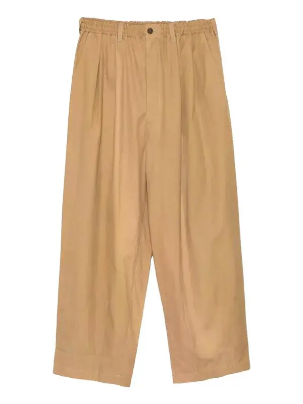 Comme Des Garçons Double-pleat Trousers - Neutrals