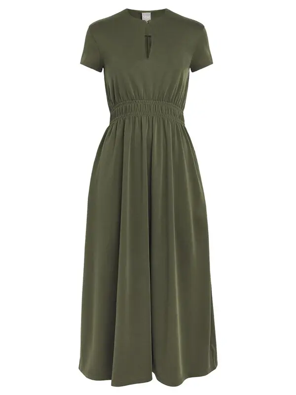 Max Mara Jersey Cannone Midi Dress - Green