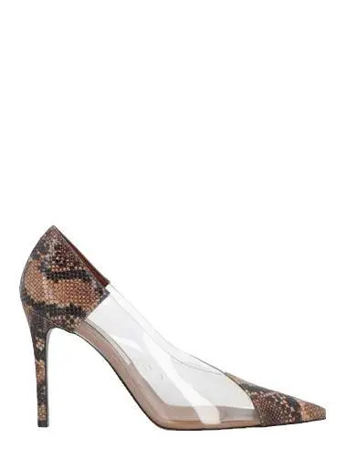Stella McCartney Snakeskin-print Stiletto Pumps - Brown