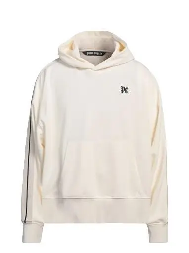 Palm Angels Sweatshirt With Embroidered Logo - Off White