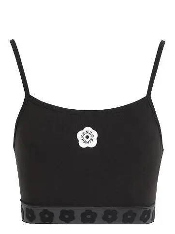 Kenzo Top In Cotton And Elastane - Black