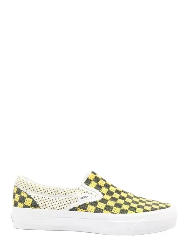 VANS Checkerboard-pattern Slip-on Sneakers - Black