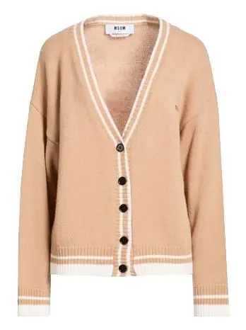 MSGM Wool And Cashmere Cardigan - Beige