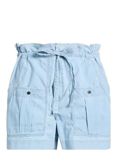 MARANT ETOILE Cotton Cargo Shorts - Blue