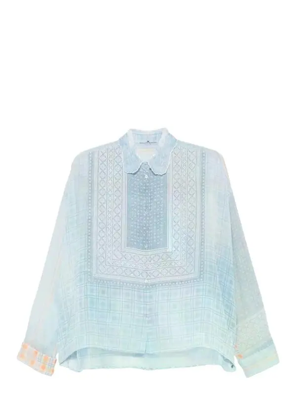 Ermanno Scervino Check-print Buttoned Shirt - Blue
