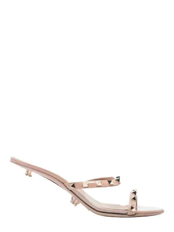 Valentino Garavani Rockstud-embellished Wedge Sandals - Neutrals