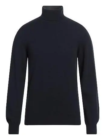 PIACENZA CASHMERE 1733 Midnight Cashmere Turtleneck Sweater - Blue
