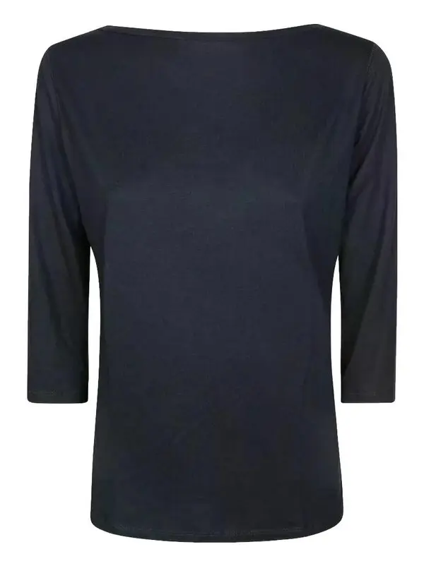 Majestic Filatures Boat-neck T-shirt - Blue
