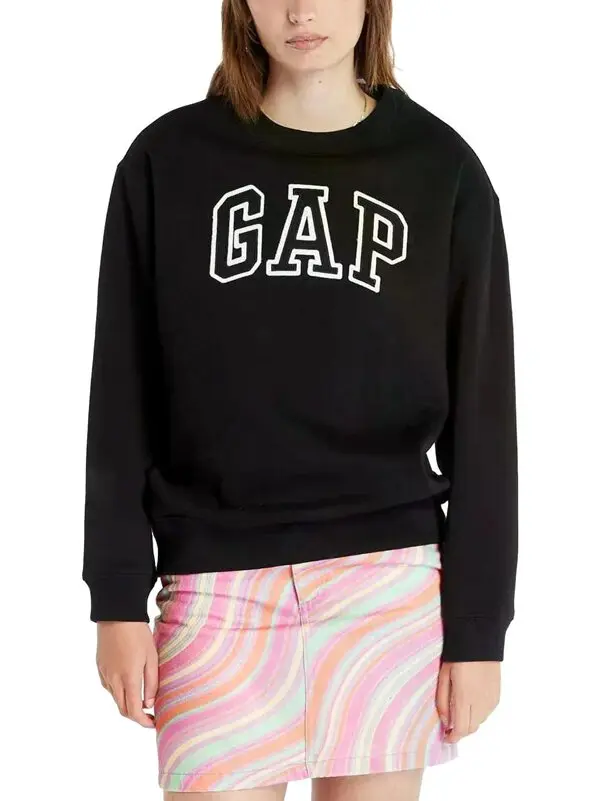 Gap Logo-patch Sweater - Black