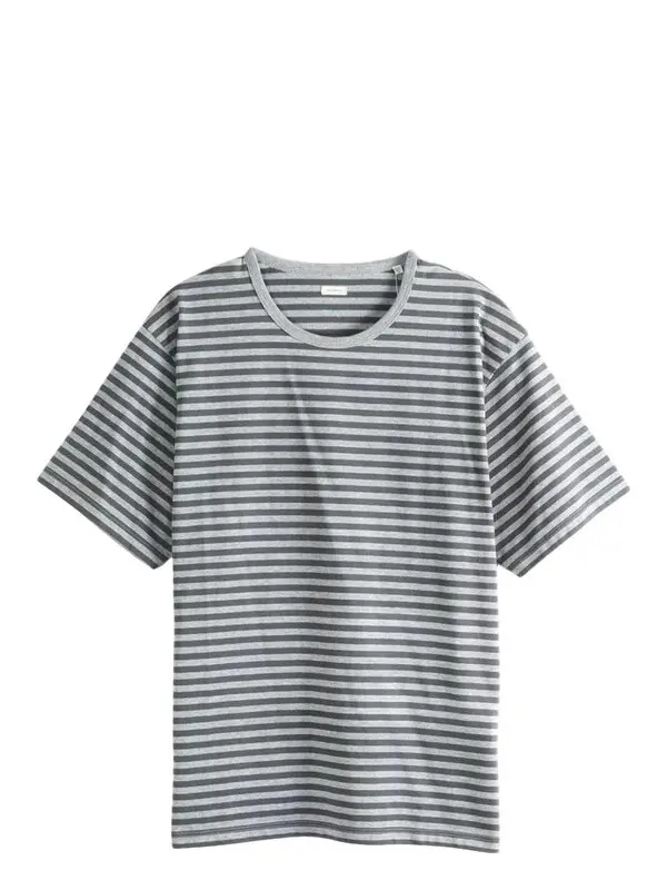 Nanamica Striped Short-sleeve T-shirt - Grey