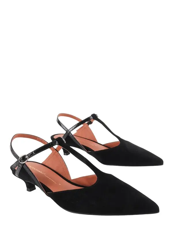 Intentionally Blank Bbgirl Kitten Heel Pumps - Black