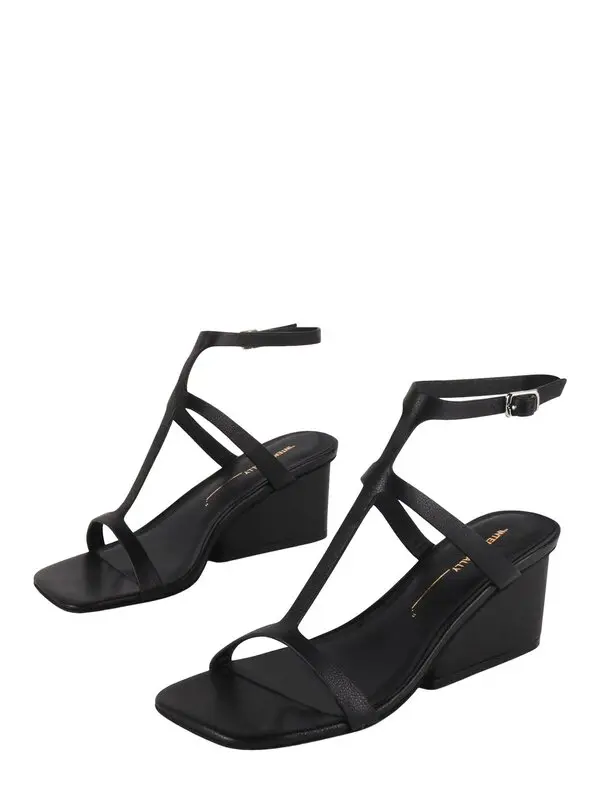 Intentionally Blank Semy Wedge Heel Sandal - Black