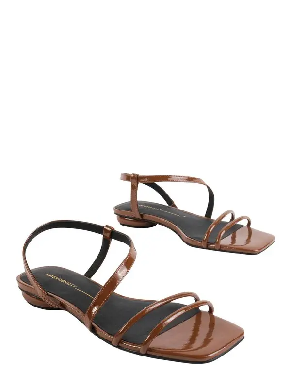 Intentionally Blank Nonfiction Flat Sandal - Brown
