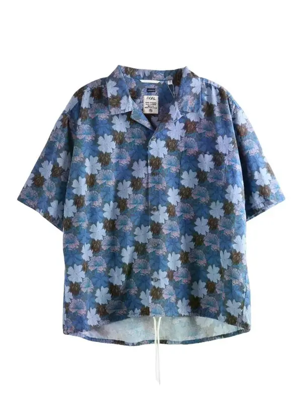 Nanamica Nanaloha Floral-print Shirt - Blue