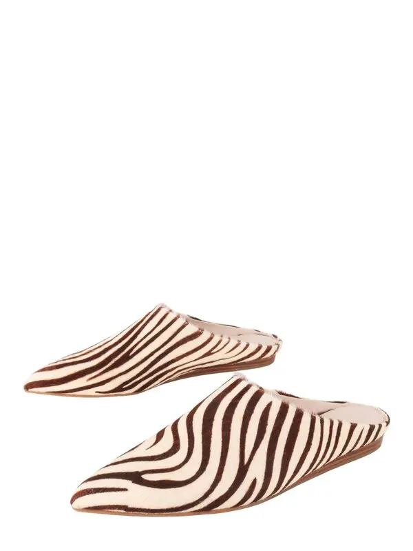 Intentionally Blank Major Cowhide Flat Mule - Black